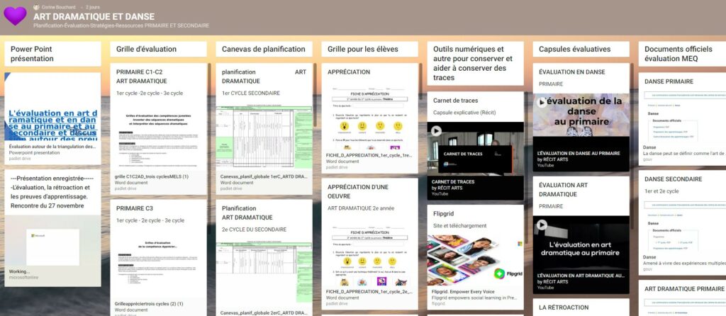 ART DRAMATIQUE – Les 4 arts et la culture au CSSDM